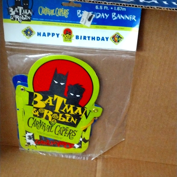 unique | Party Supplies | Vintage Batman Robin Birthday Banner 997 ...